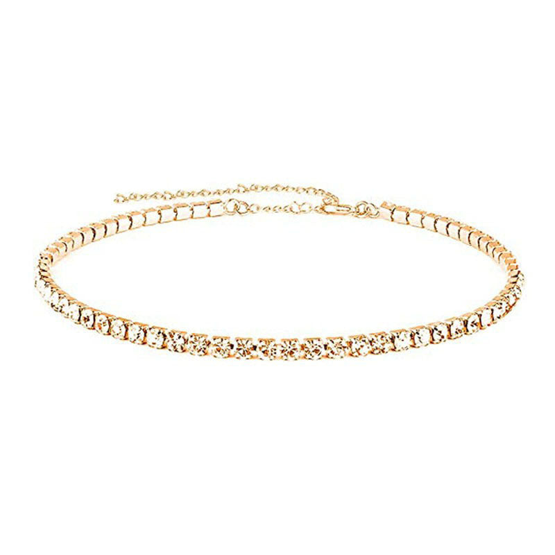 Elegant Rhinestone Collarbone Necklace For Women – GLAMOUR FASHION